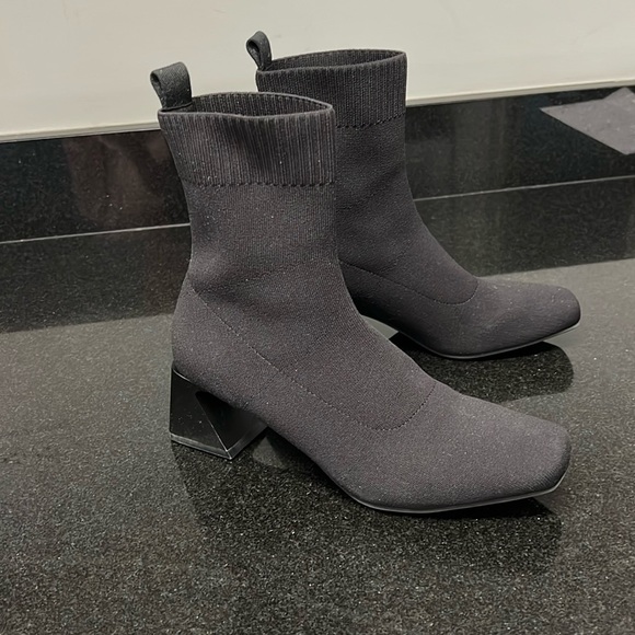 vivaia | Shoes | Vivaia Square Toe Block Heel Booties | Poshmark
